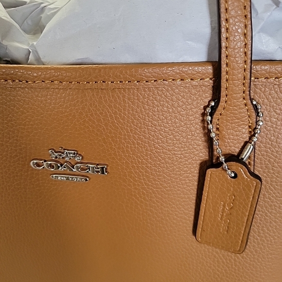 Coach | Bags | Coach Small City Tote Bag Brown | Poshmark